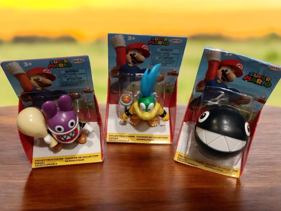 Super Mario Collectible Figures 3 Set - Etsy
