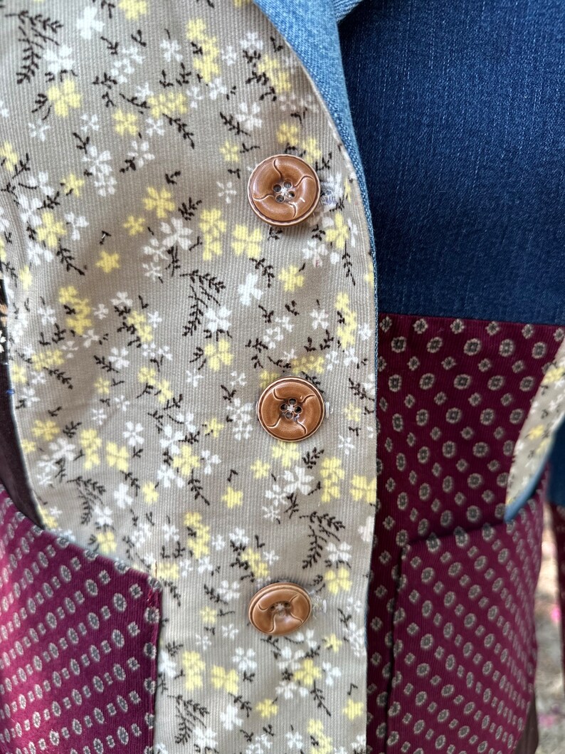 Blazer Jacket of Many Colors for Fall Patch Work From Fabric Scraps - Etsy