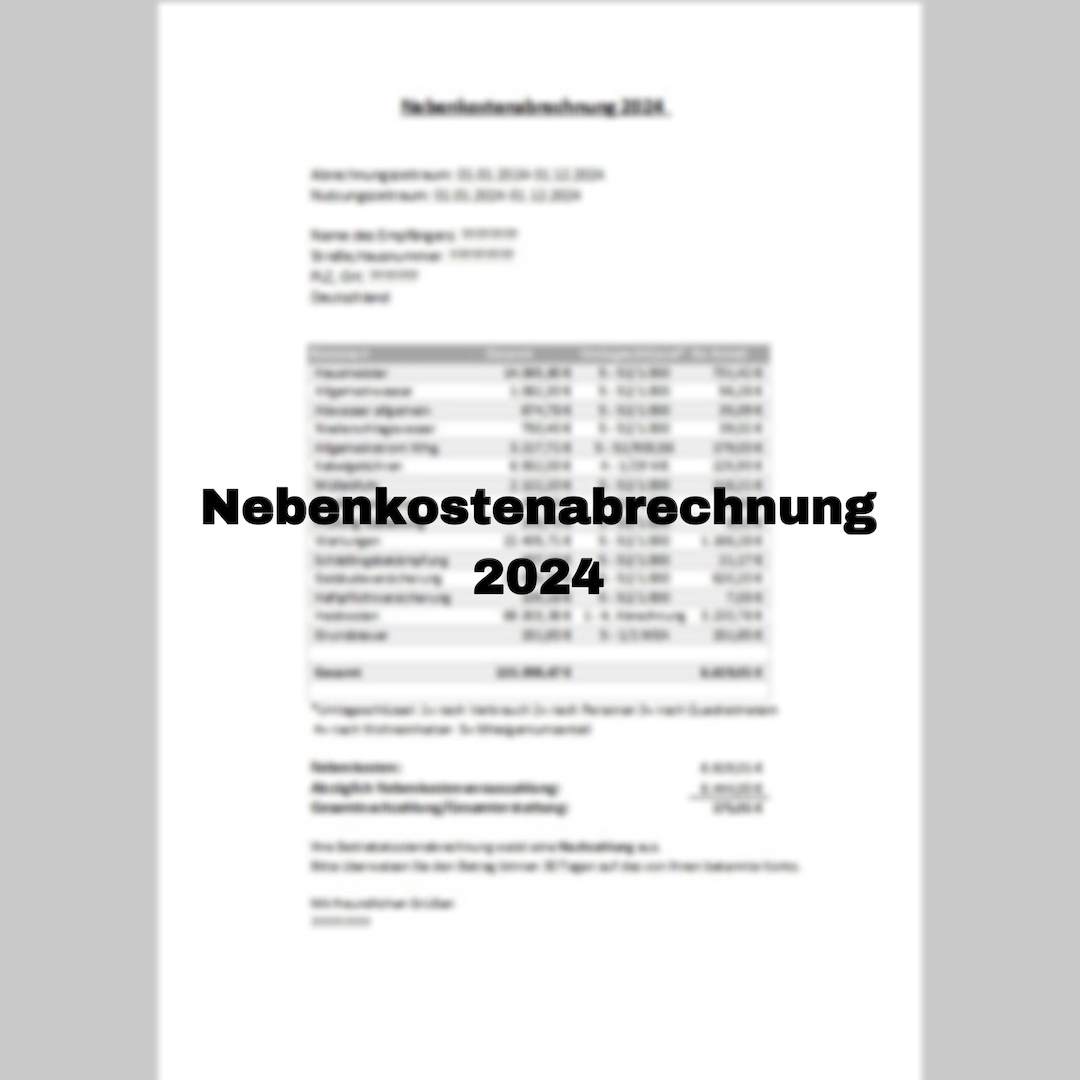 Nebenkostenabrechnung Steuererklarung Welches Jahr