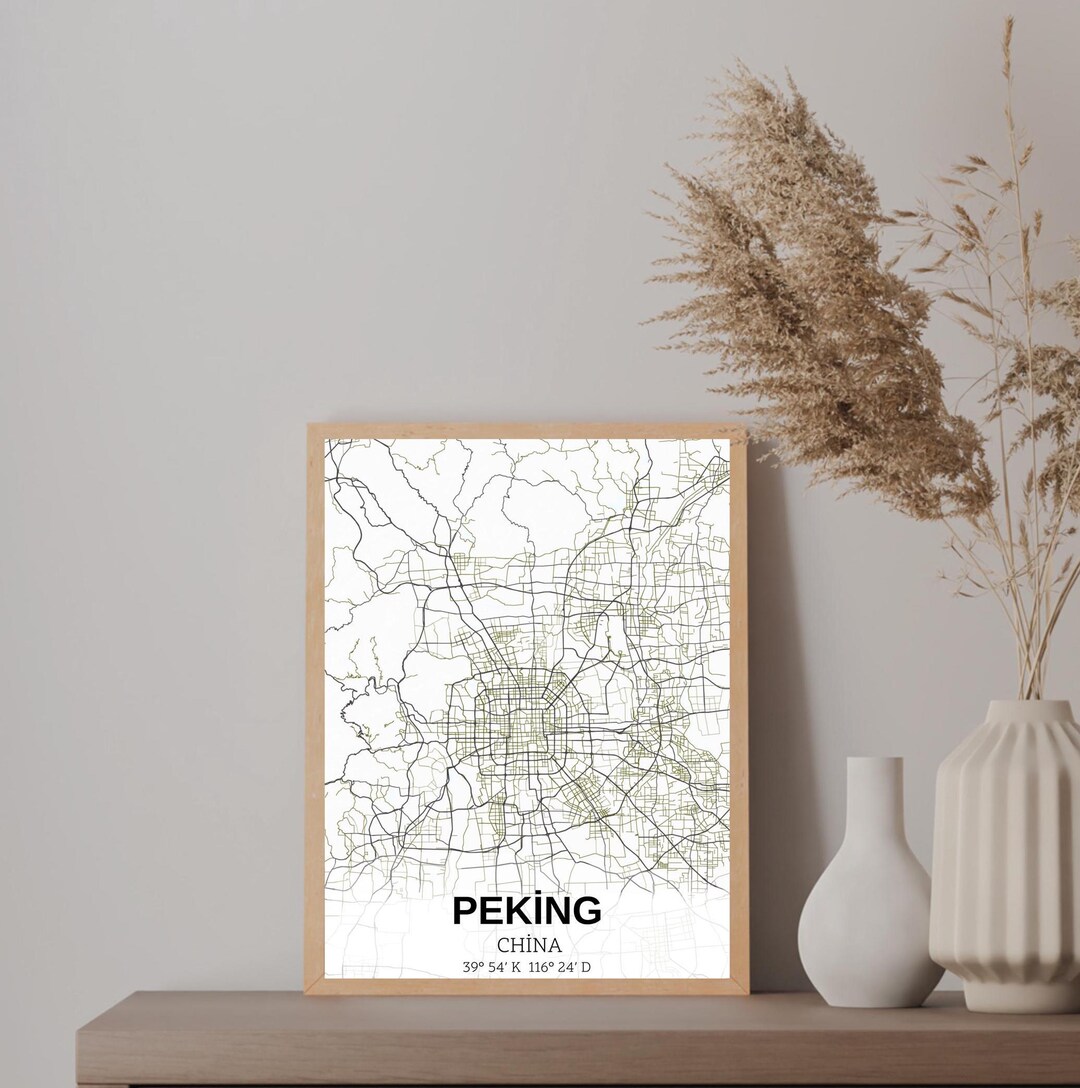 Custom City Map, Personalized Map, Any Town, Any City, Custom Map Print ...