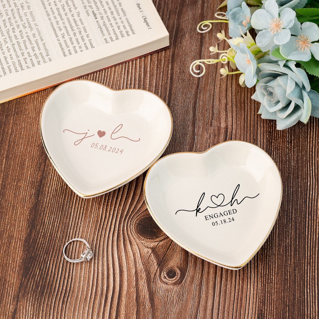 Engagement Gifts, Engagement Ring Dish, Wedding Ring Dish, Personalized ...