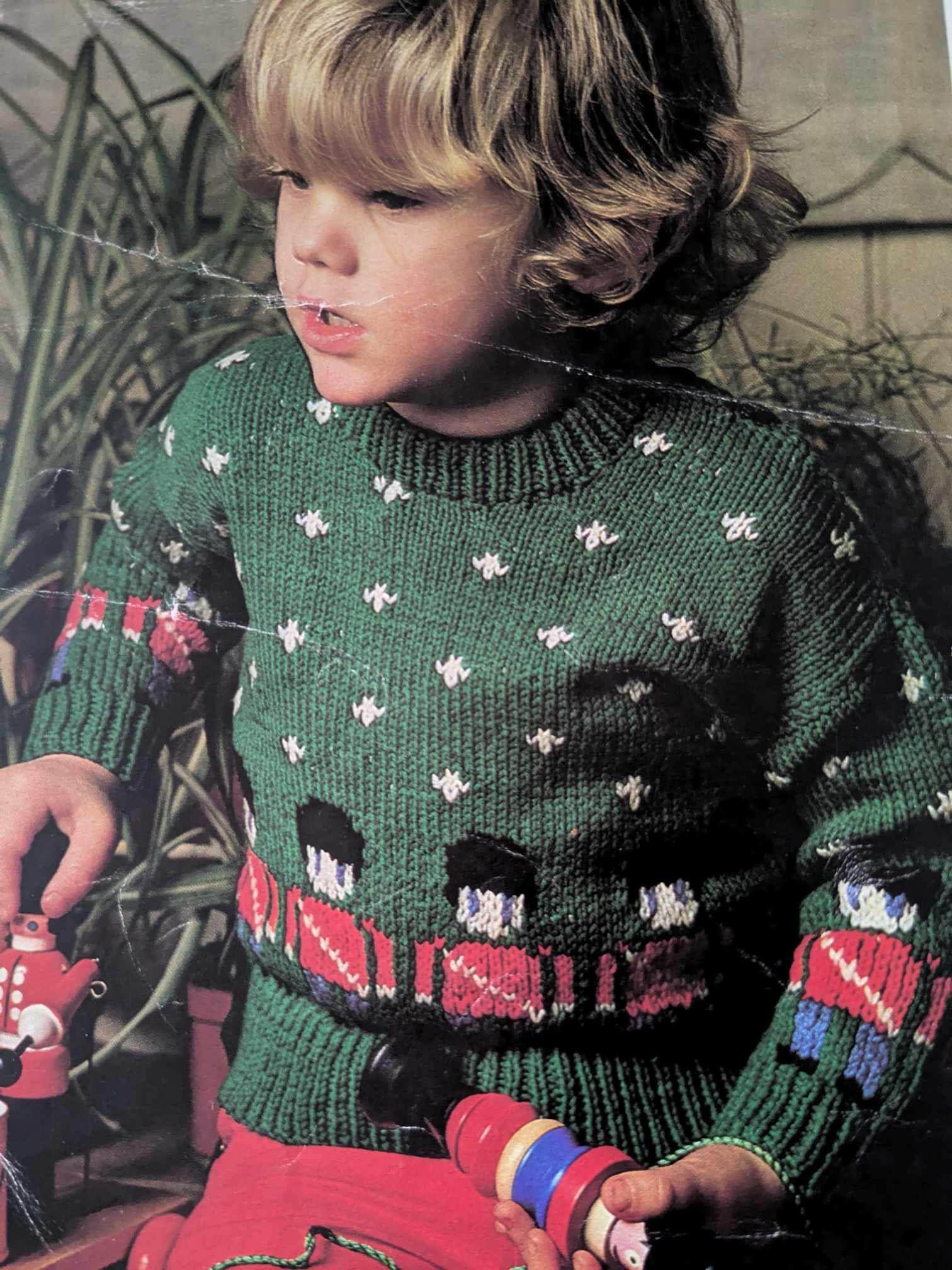 Vintage Nutcracker Soldier Christmas Sweater Knitting Pattern (PDF Download) - Etsy