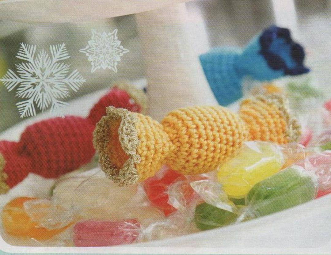 PDF Crochet Pattern Christmas Festive Sweetie Covers, Sweet Shop ...