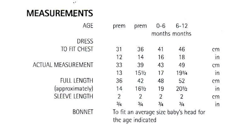 Vintage Baby Christening Gown & Bonnet Knitting Pattern (PDF Download ...