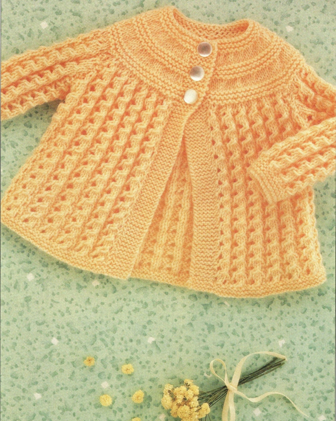 PDF Knitting Pattern to Knit A Baby Matinee Coat in DK, 4ply or 3ply ...