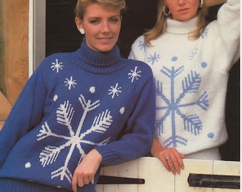 Snowflake Christmas Sweater Knitting Pattern: Festive Jumper (PDF ...