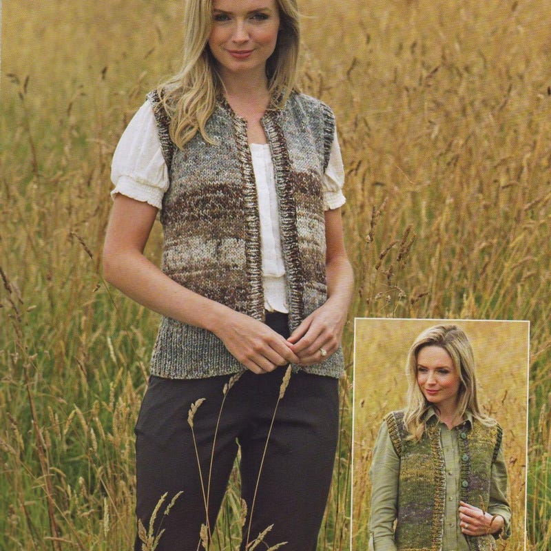 Chunky Pattern Waistcoat - Etsy UK