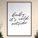 Christmas Song Lyrics Quote Poster, Santa Claus, December, Serif, Wall ...