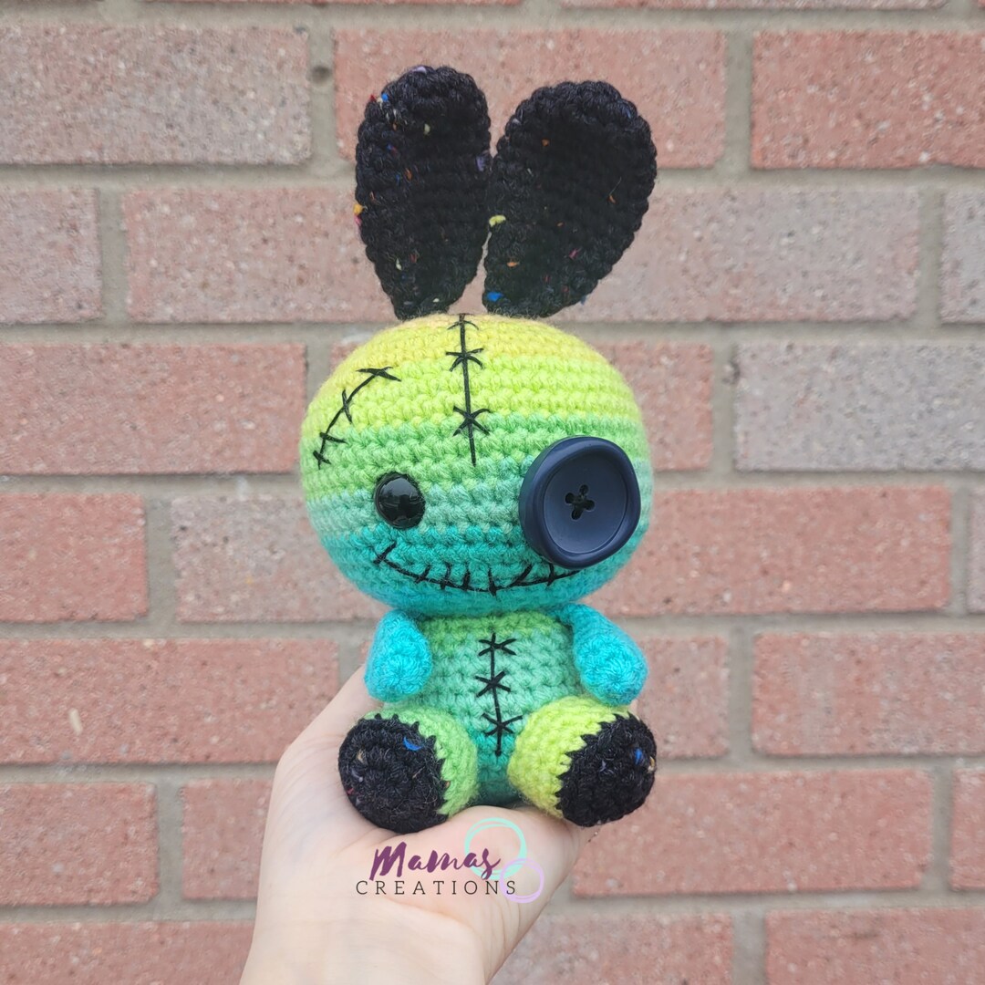 Retro Stripes Zombun Amigurumi Crochet Doll Bunny Zombie ...