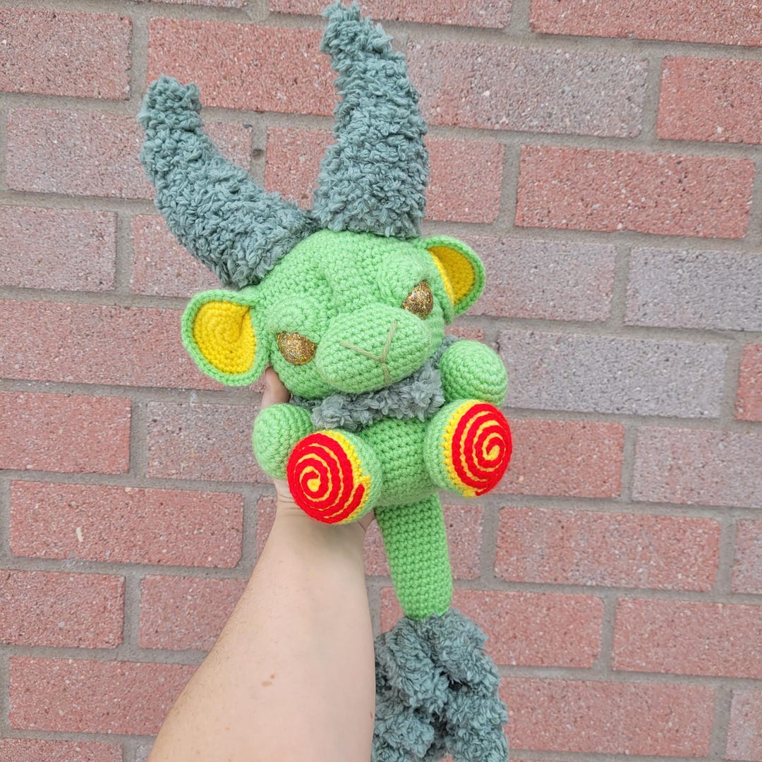Grinch Goat Baphomet Ready to Ship RTS Amigurumi Crochet Doll Horror ...