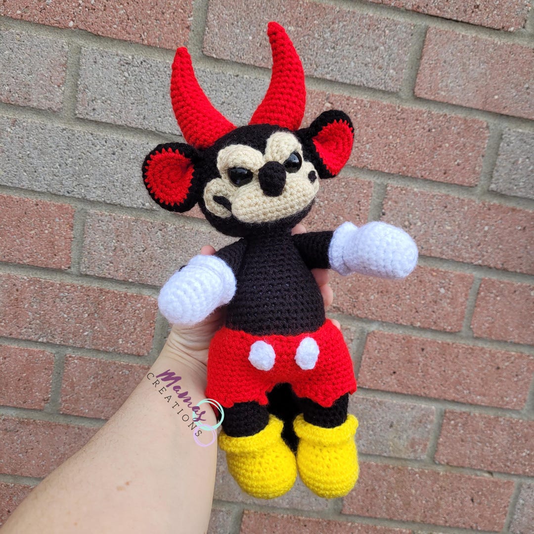 Mouse Goat Amigurumi Crochet Doll Horror - Etsy UK