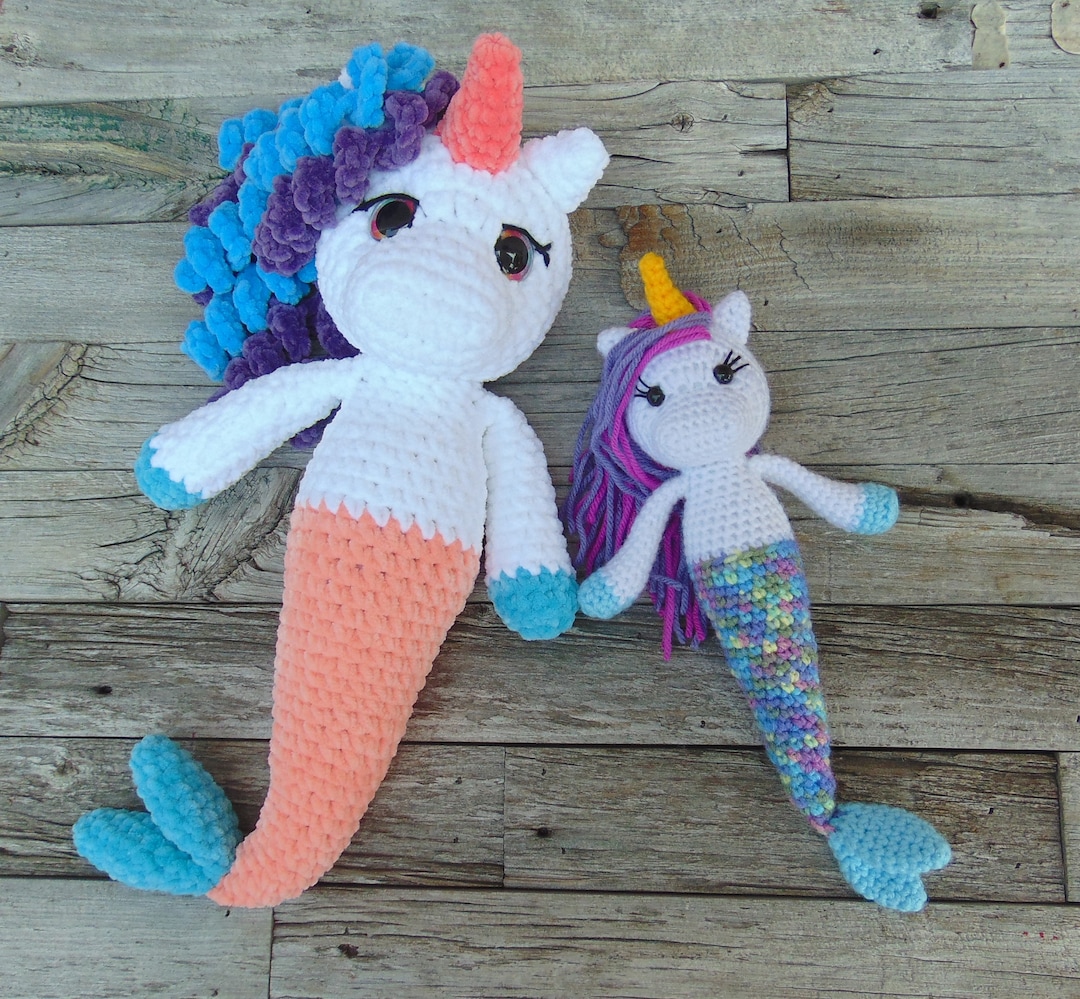 Little Low Sew Mermacorn Amigurumi Crochet Doll Mermaid Unicorn PDF ...