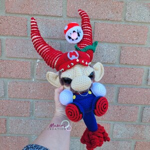 Super Mario Goat Amigurumi Crochet Horror Doll Mamascreationscrochet - Etsy