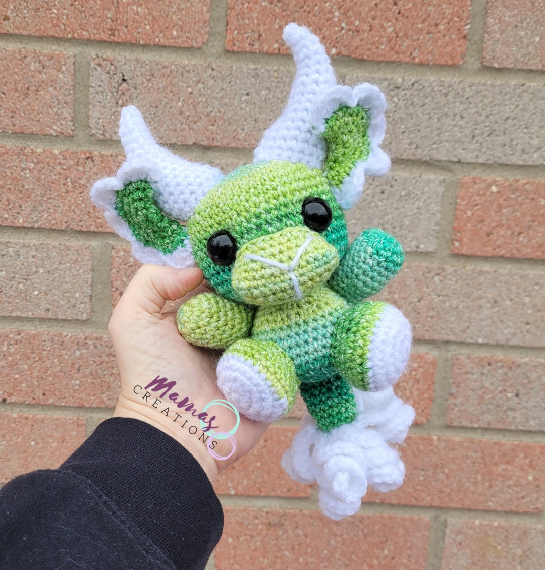 Lil Bub Green Baphomet Ready to Ship RTS Amigurumi Crochet Doll Horror ...