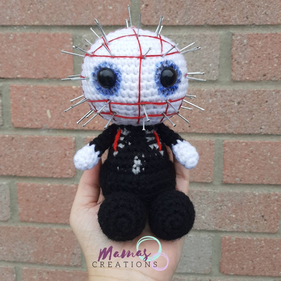 Tiny Pinhead Amigurumi Crochet Doll Hellraiser Horror Movie - Etsy