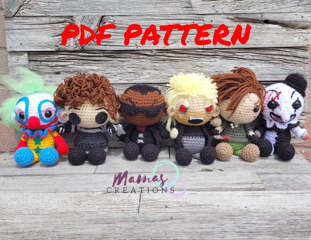 Tiny Slashers V Amigurumi PDF Crochet Doll Pattern Horror Movie ...