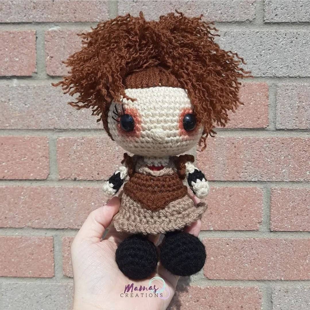 Tiny Mrs Lovett Amigurumi Crochet Doll Sweeney Todd Tim Burton Horror ...