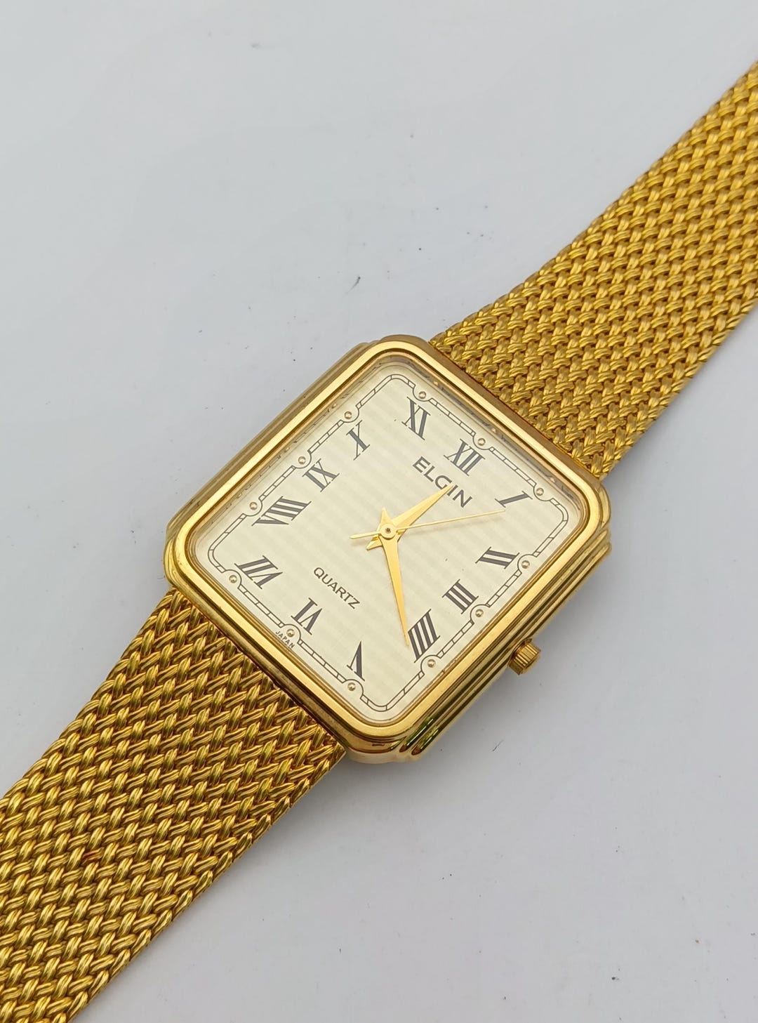 Vintage Elgin Quartz Man Watch - Etsy