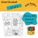 Bible Verse Coloring Bookmarks for Kids, Bible Verse Printable Activity ...