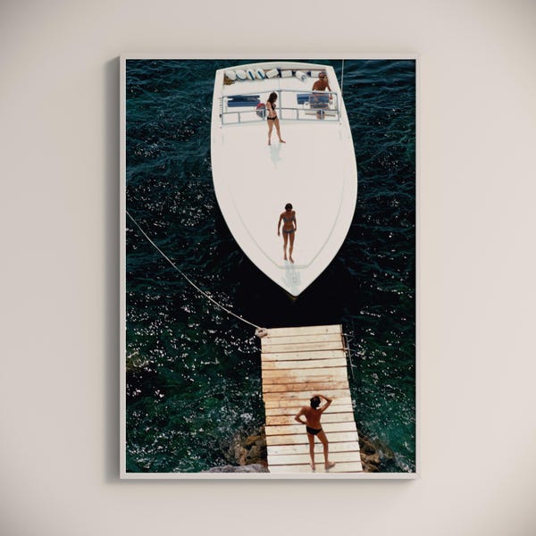 Vintage Speedboat Art - Etsy