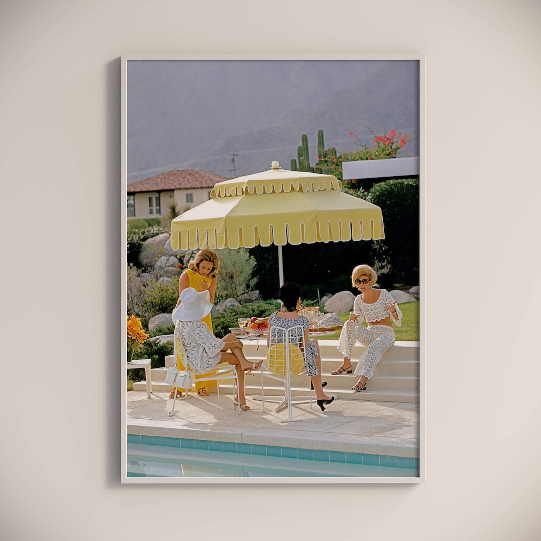 Slim Aarons Nelda and Friends Print Poster , Vintage Photography Print ...