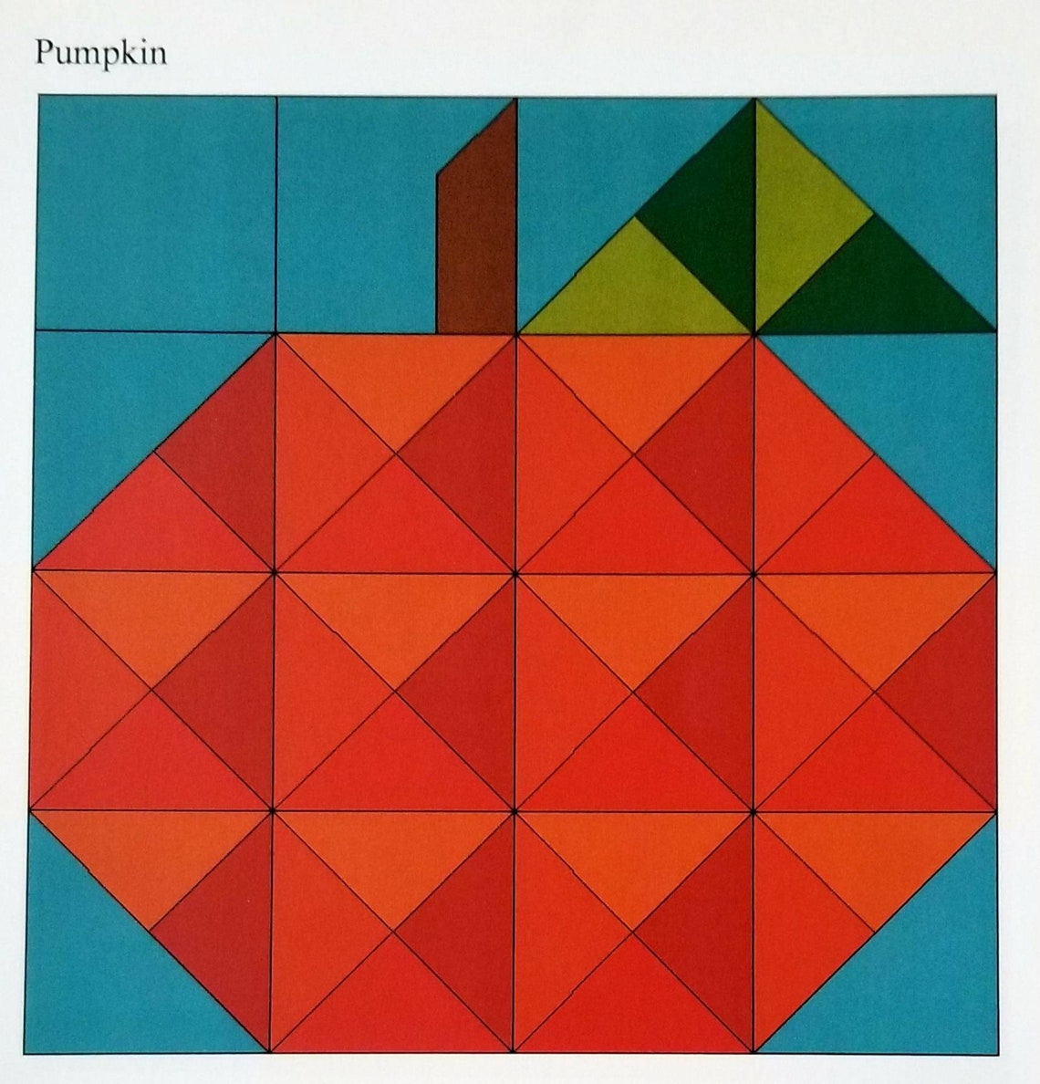 Barn Quilt Downloadable Pattern :pumpkin Barn Quilt - Etsy