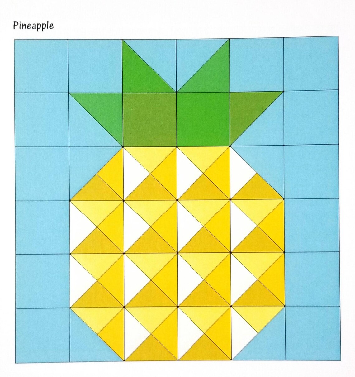 Pineapple Barn Quilt PATTERN - Etsy