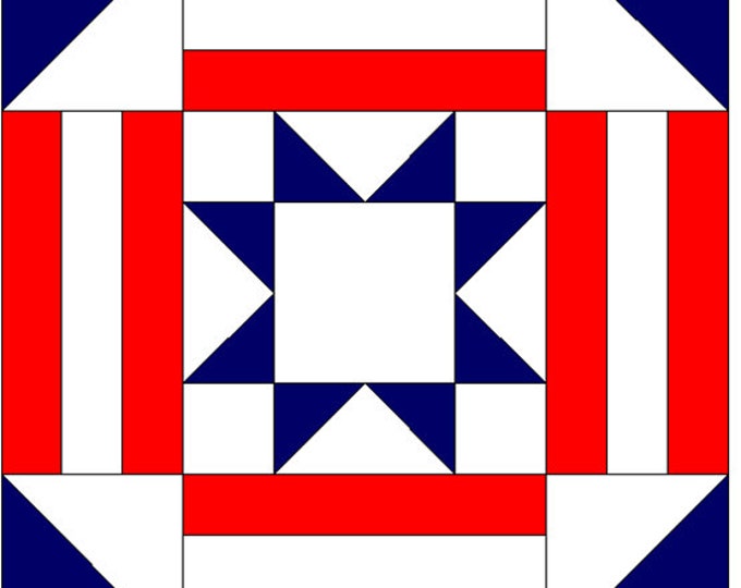 Patriotic Barn Quilt Designs - Etsy