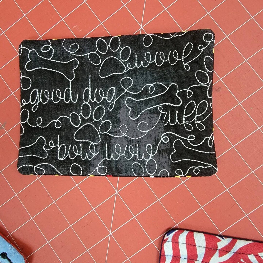 Good Dog Mug Rug / Mini Quilt With Optional Tray - Etsy