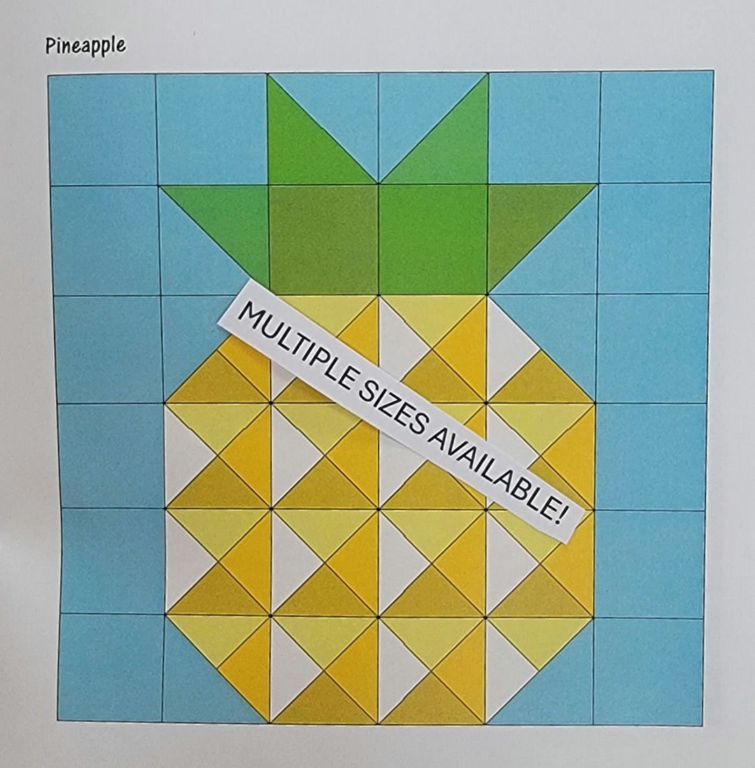 Barn Quilt Downloadable PDF Pattern & Instructions: Pineapple - Etsy