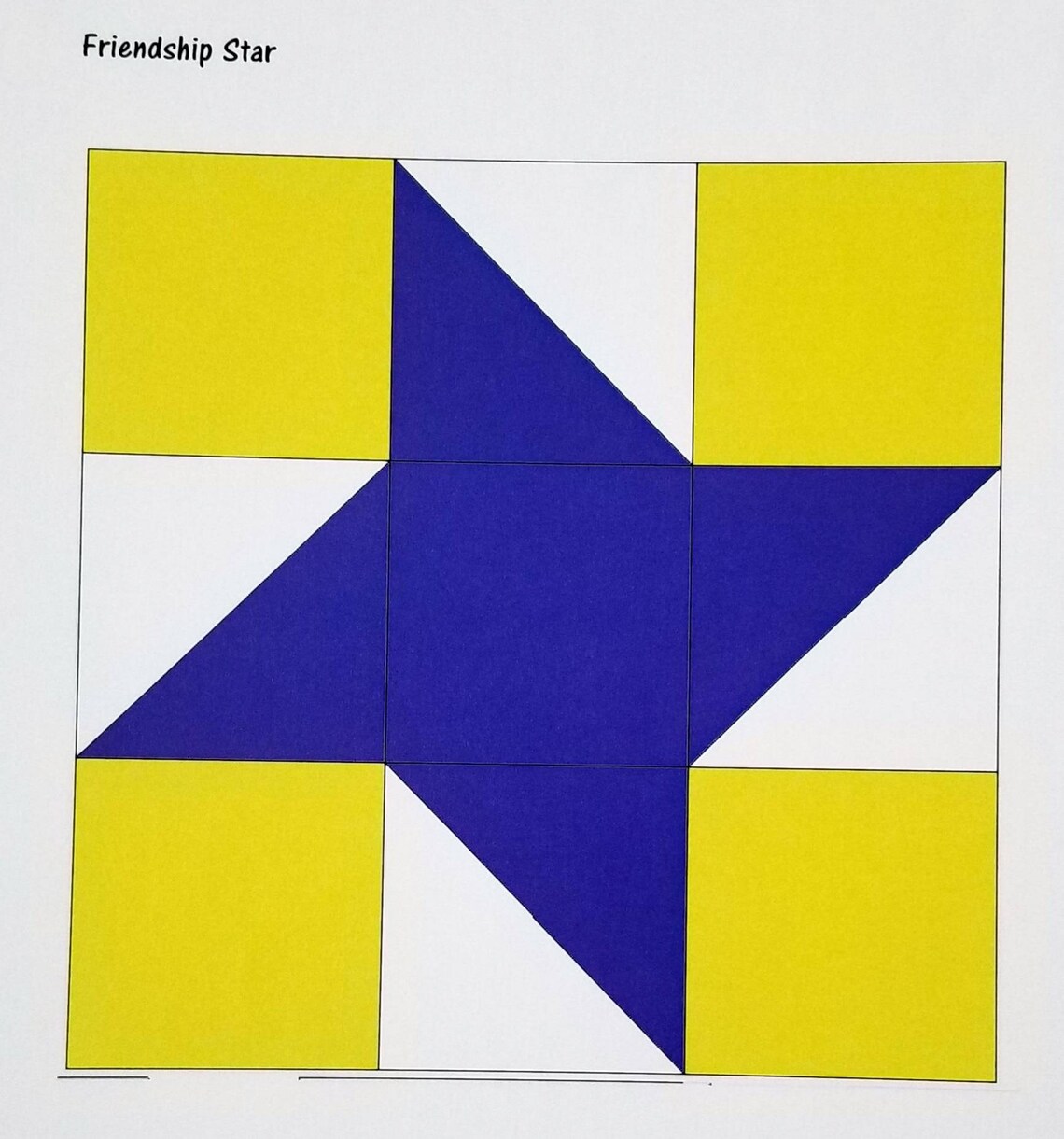 Friendship Star Barn Quilt PATTERN - Etsy