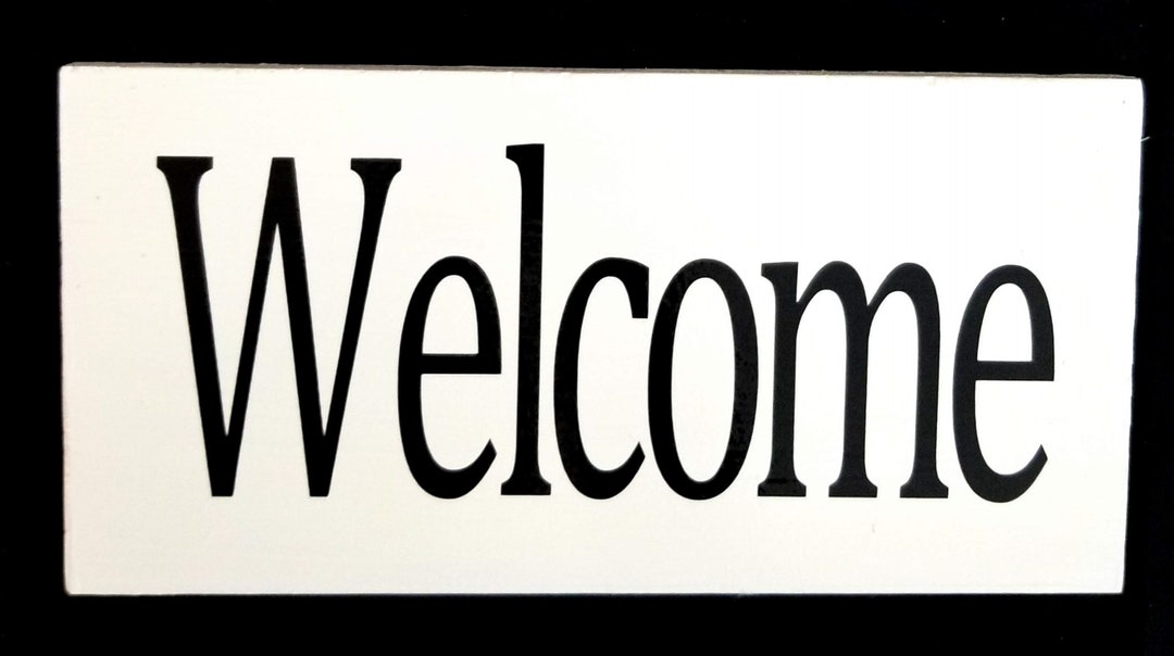 Vinyl Welcome Decal ONLY - Etsy