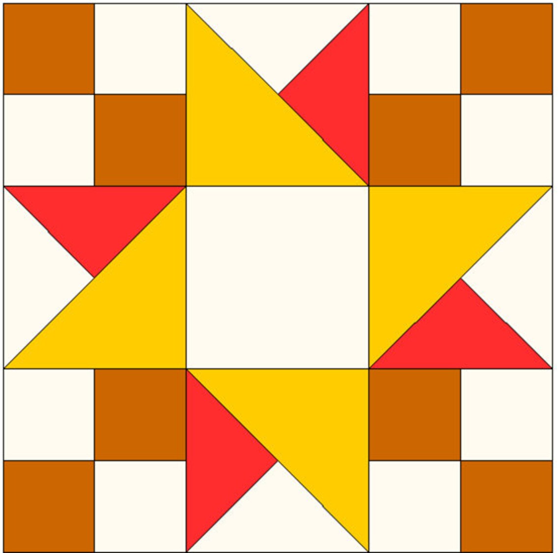 Barn Quilt Downloadable PDF Pattern & Instructions Double Friendship ...