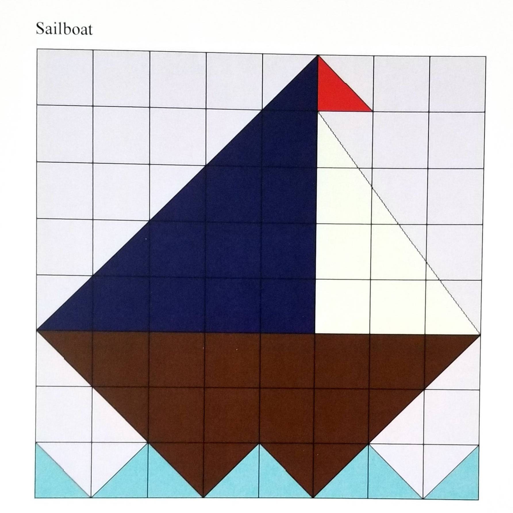 Downloadable Barn Quilt Pattern & Instructions: Sailboat - Etsy