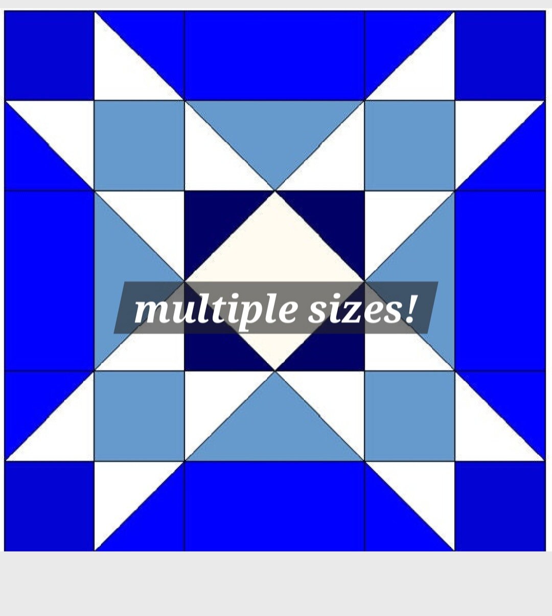 Barn Quilt Downloadable PDF Pattern: Amish Star Barn Quilt ...