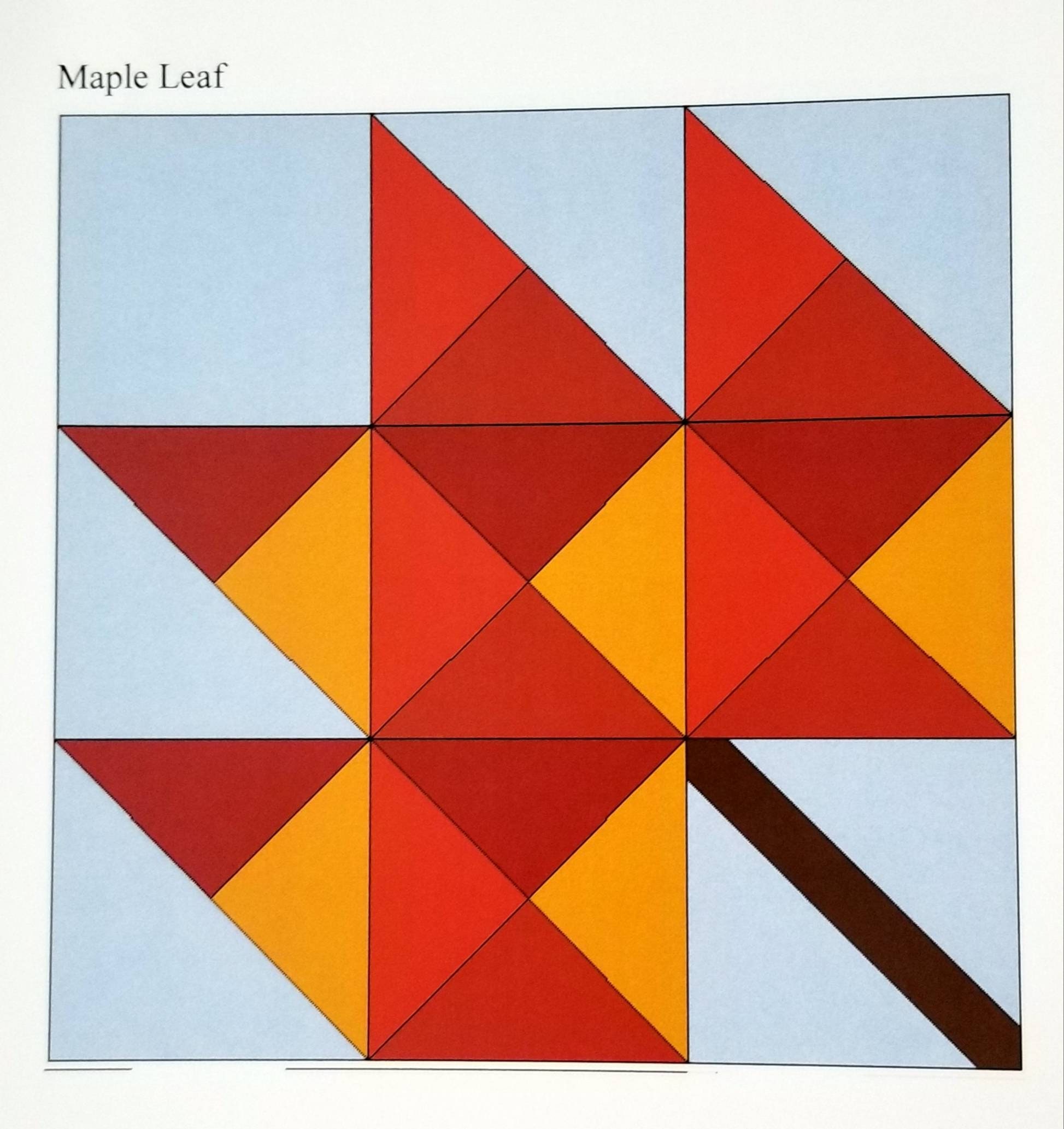 Maple Leaf Barn Quilt PATTERN - Etsy