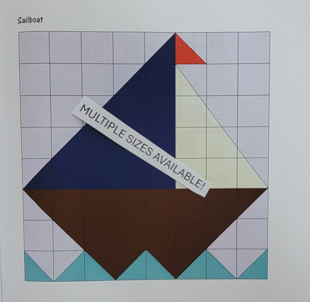 Downloadable Barn Quilt Pattern & Instructions: Sailboat - Etsy