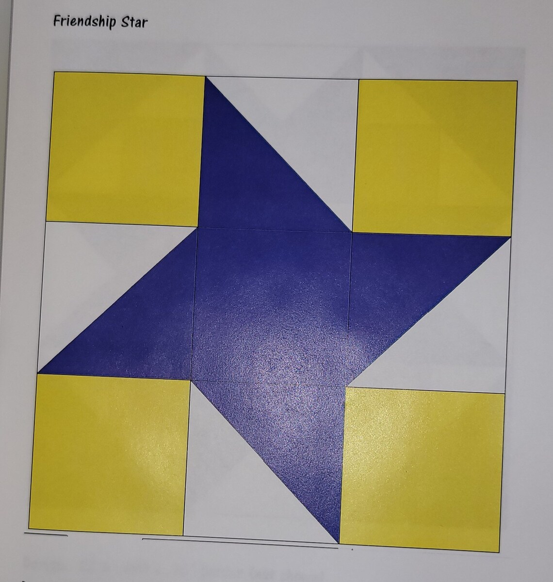 Barn Quilt Downloadable PDF Pattern With Instructions : Friendship Star ...