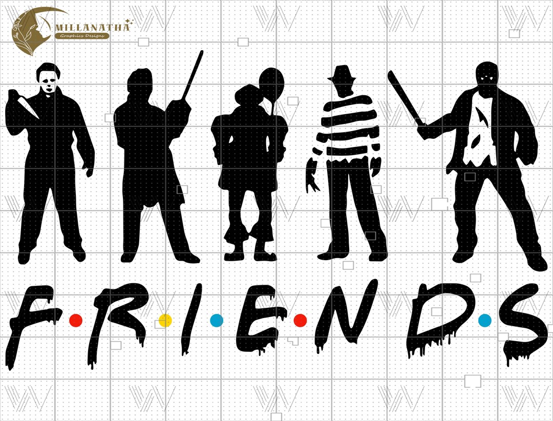 Friends Horror SVG PNG, Horror Movie Svg, Halloween Horror SVG, Horror ...