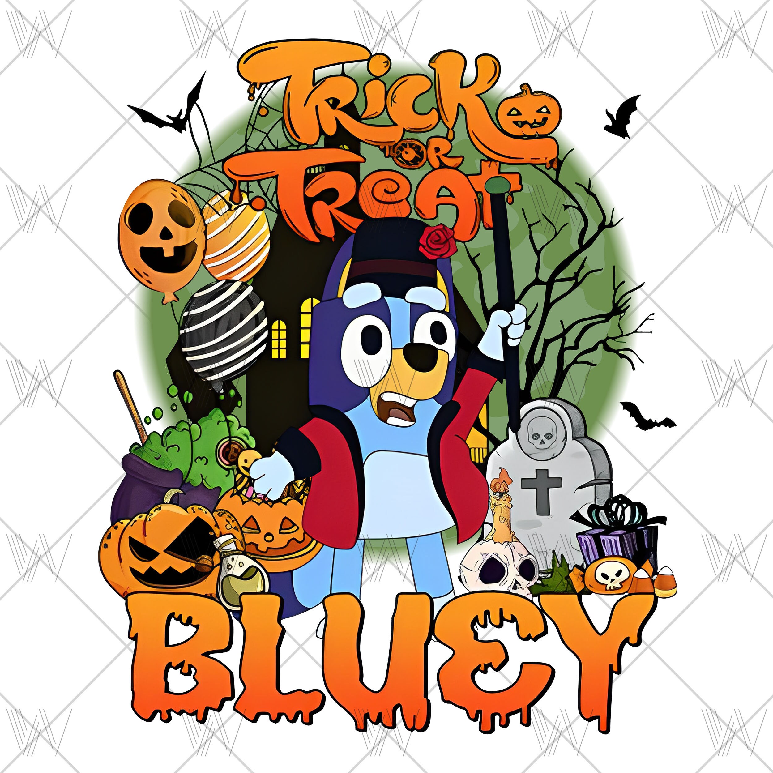 Personalized Characters Bluey PNG, Bluey and Bingo Halloween Png ...