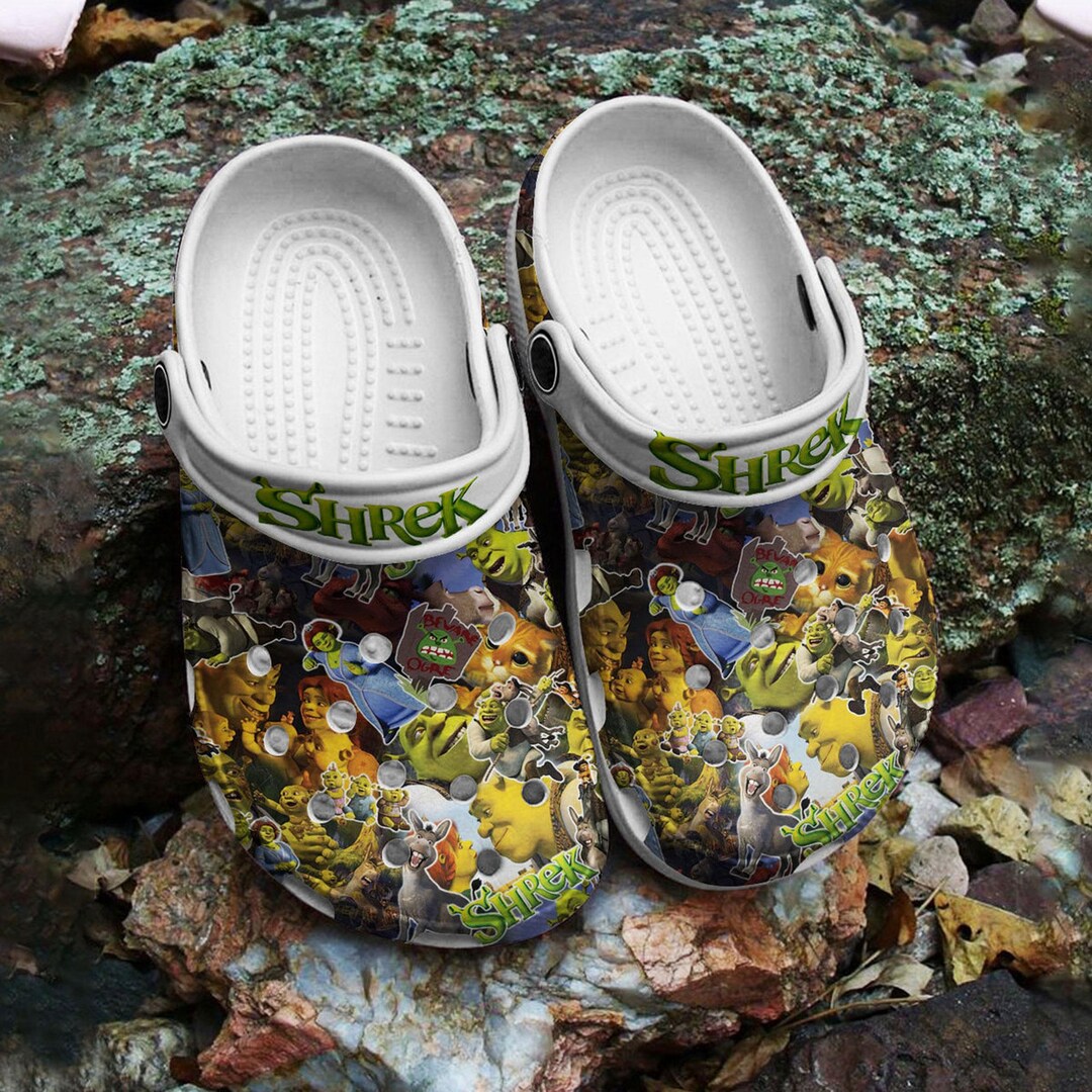 Shrek Clogs, Shrek Sandals, Shrek Summer Shoes, Scared Shrekless Clogs ...