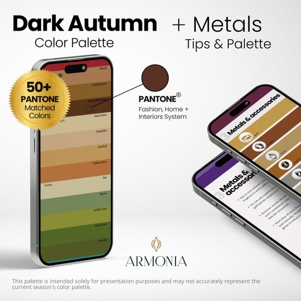 Deep Autumn Swatches - Etsy