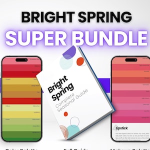 Bright Spring Color Palette Set | Includes Makeup + Full Seasonal Guide ...