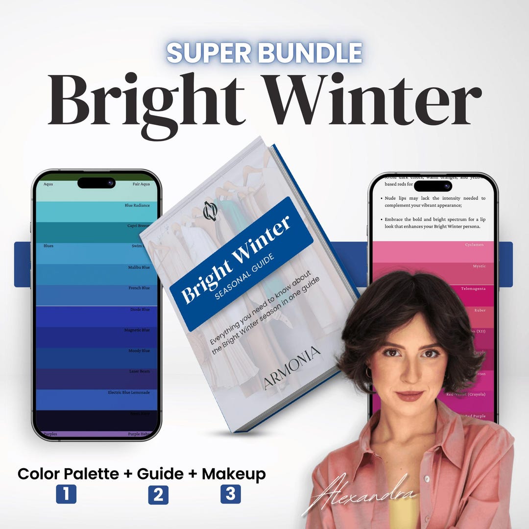 Bright Winter Color Palette Super Bundle: Seasonal Style Guide - Etsy