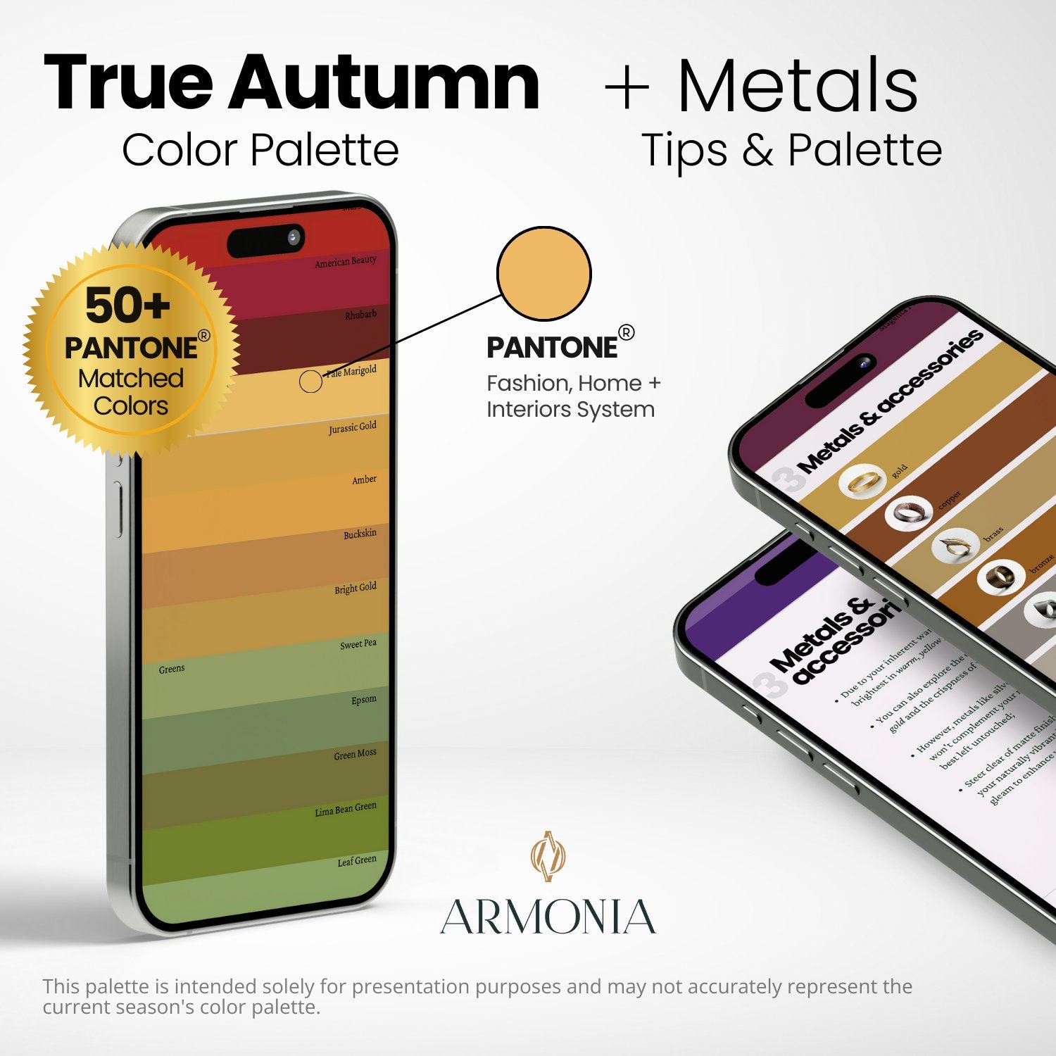 True Autumn Color Palette for Shopping + Metals | Color Analysis ...