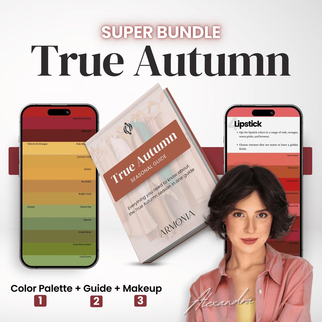 True Autumn Color Palette Super Bundle: Seasonal Style Guide - Etsy