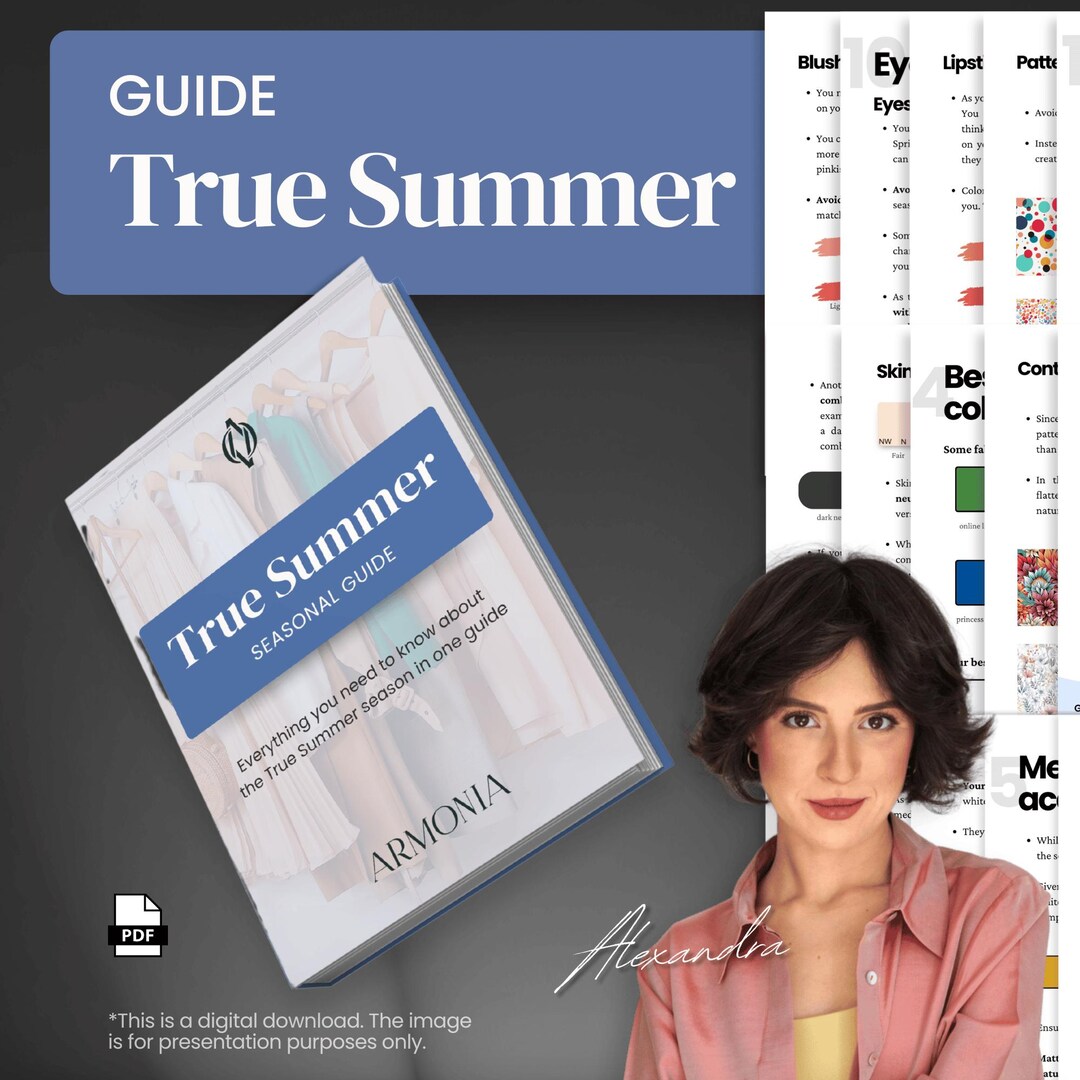 True Summer Color Analysis Guide (PDF) - Etsy