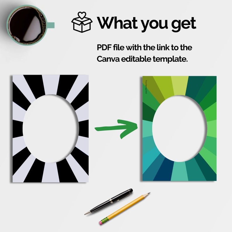 Color Analysis Face Frame Template: DIY Canva Design - Etsy