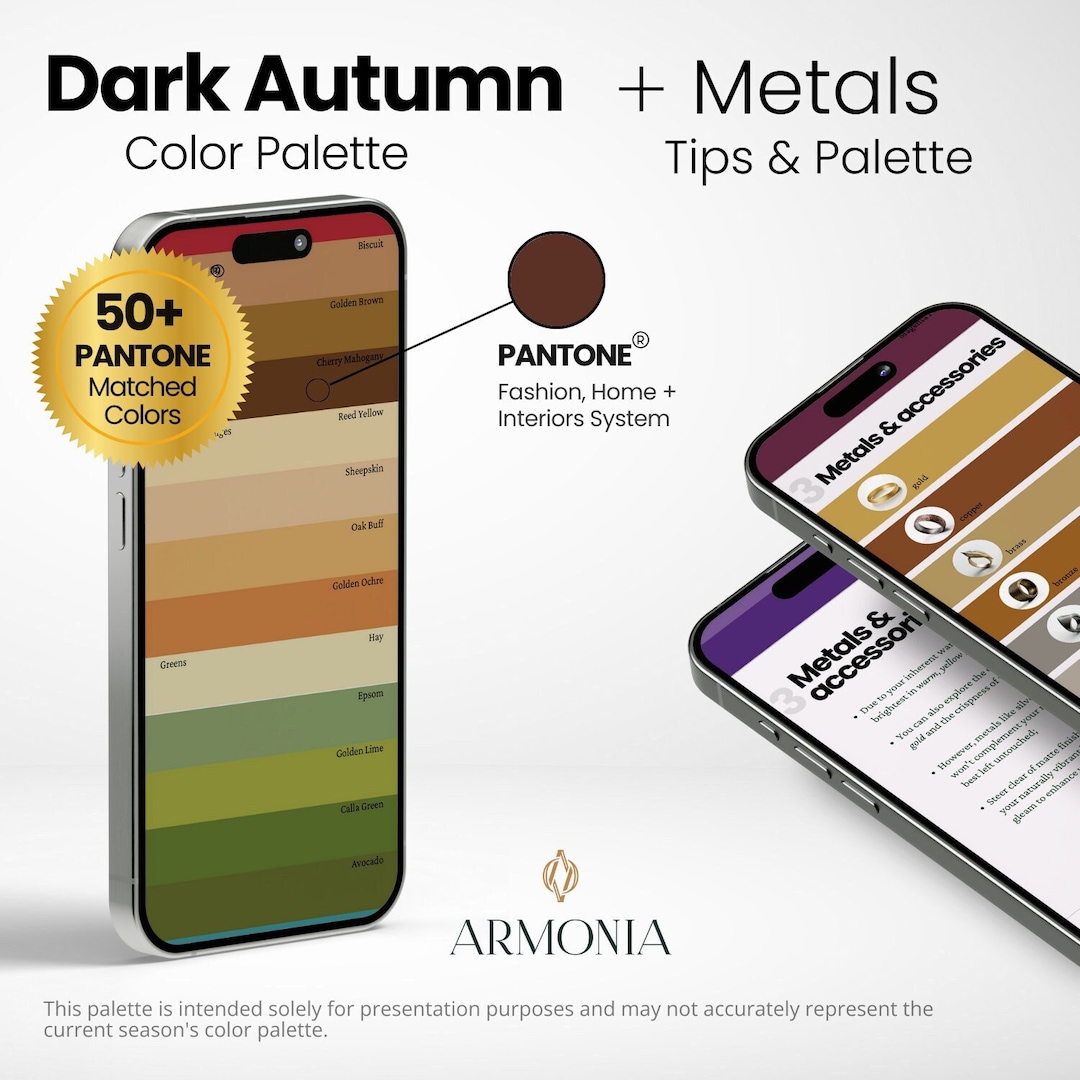 Dark Autumn Color Palette for Shopping + Metals | Color Analysis ...