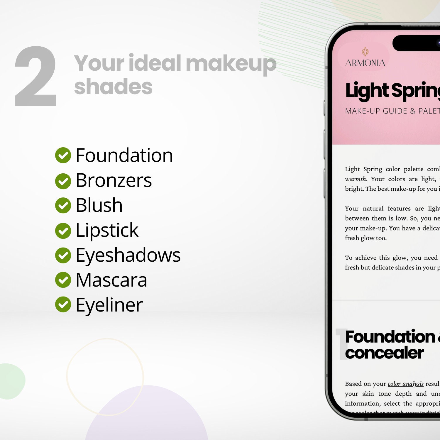 Light Spring Color Palette + Makeup Tips (digital Swatch Fan) - Etsy